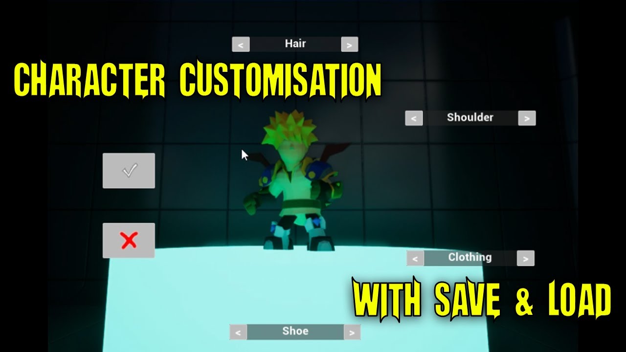 UE5 - How to create a Full Character Customizer with Save & Loading ...