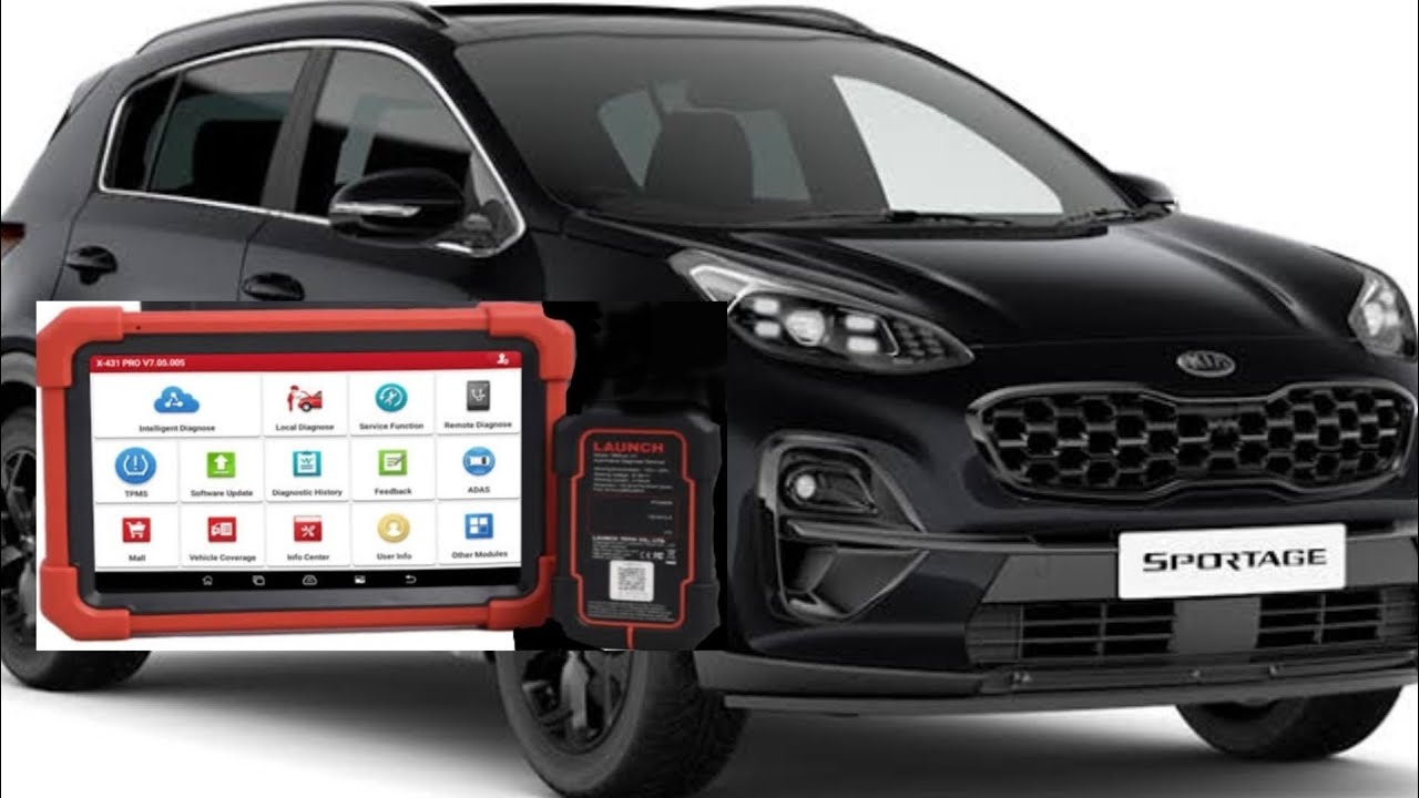KIA SPORTAGE HOW TO CHANGE REAR BREAK PAD with scanner - YouTube