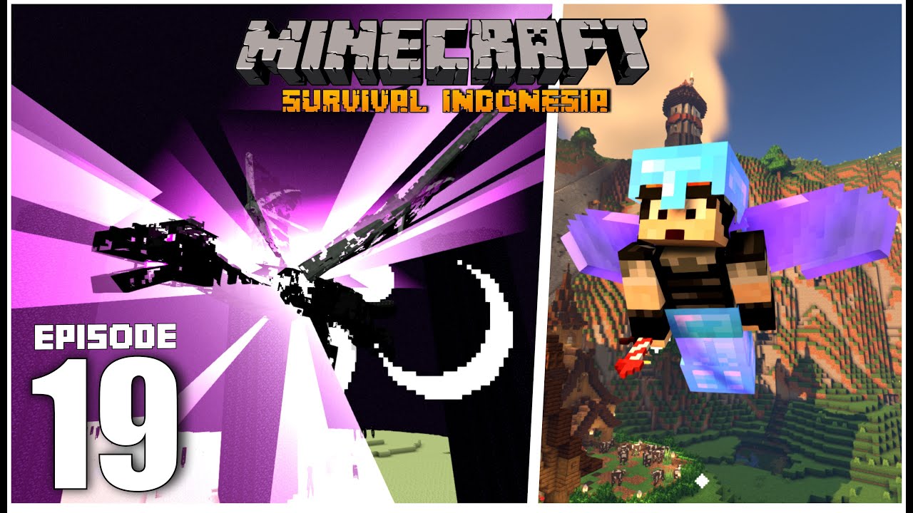 Mengalahkan Ender Dragon dan Akhirnya Aku Bisa Terbang!!! - Minecraft ...