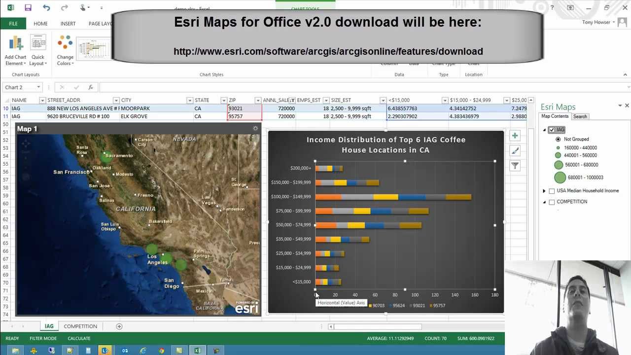 Esri Maps for Office v2.0 Release Highlights - Part 4 - Geographic Data ...