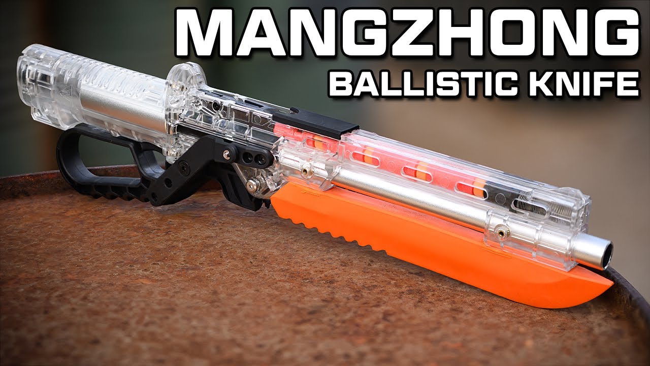 Mangzhong: A 180fps Nerf Ballistic Knife (Gun Blade)! - YouTube