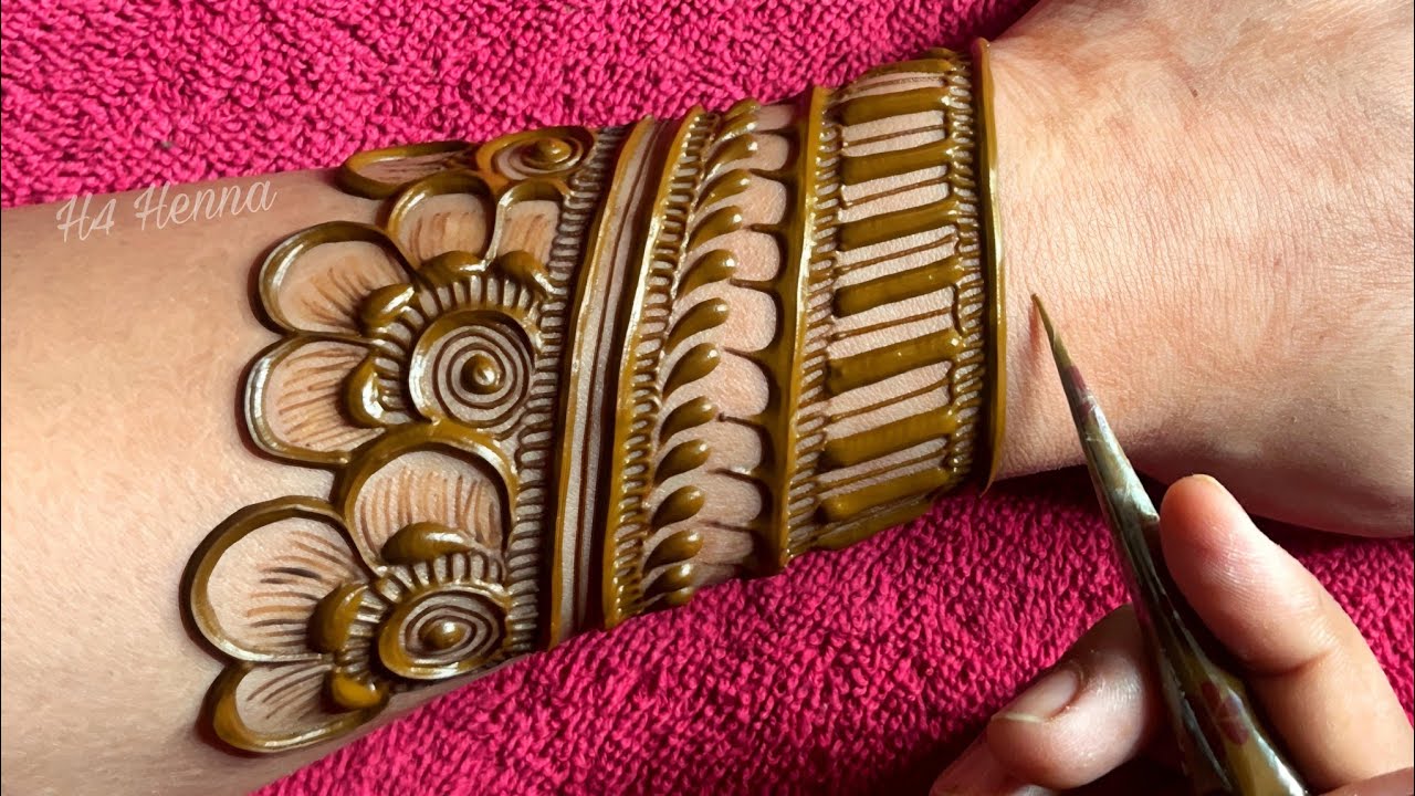 Back Hand Simple Mehndi Design | Easy full hand mehndi design | Mehndi ...