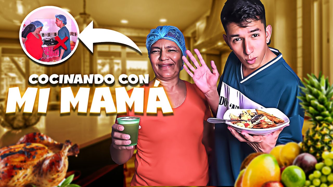 COCINANDO CON MI MAMÁ * termina en traques* | El Chanty | Especial de ...