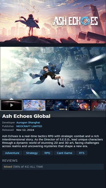 Ash Echoes Global New or Trending Game - YouTube
