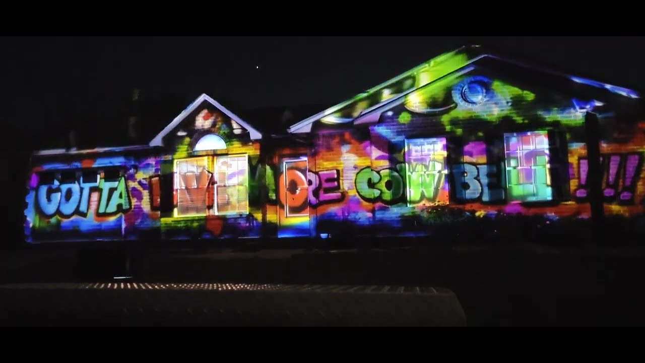 2025 Van Buren Marching Band "URBAN" laser projector show. ' 1 Day ...