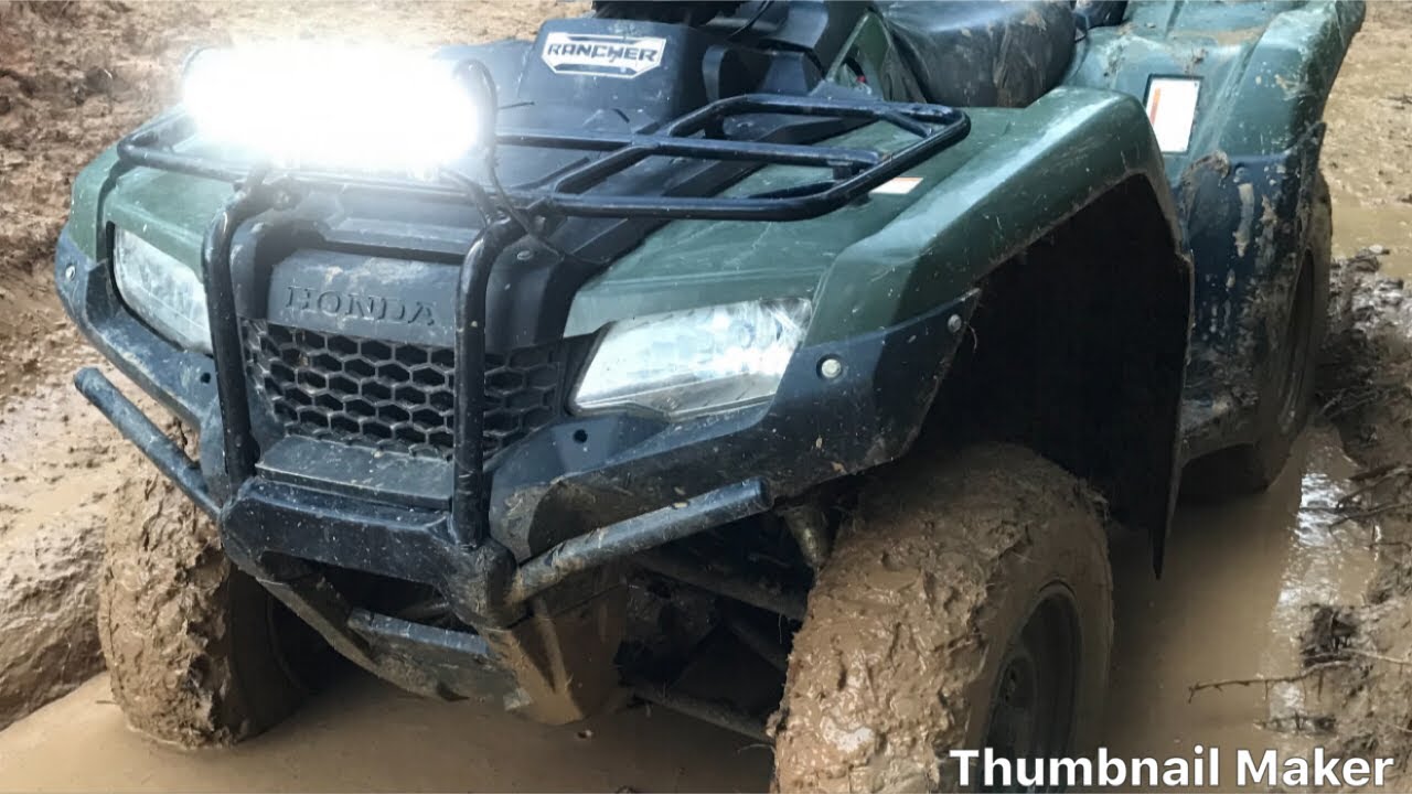 Mud riding in deep mud holes!! - YouTube