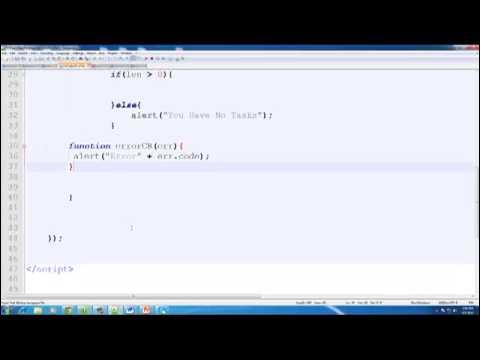 html5 relational database - YouTube