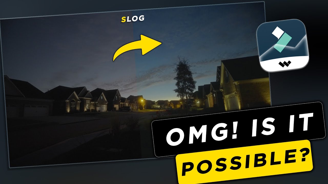Editing a SLOG Footage in Filmora 12 😱 - YouTube