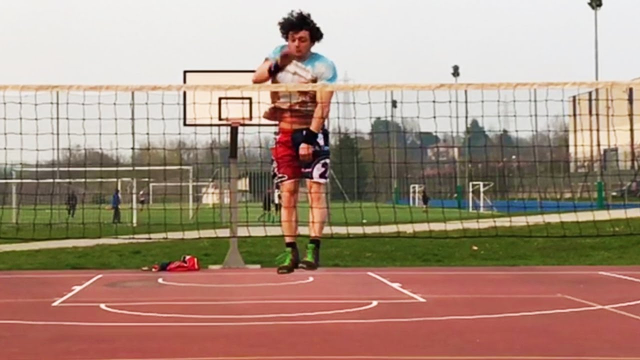 Vertical Jump Test on Volleyball Net - Ace Jumper - YouTube