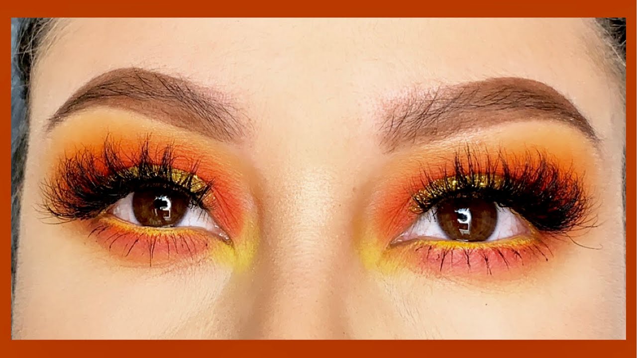 MAQUILLAJE SENCILLO | NARANJA PRIMAVERAL - YouTube
