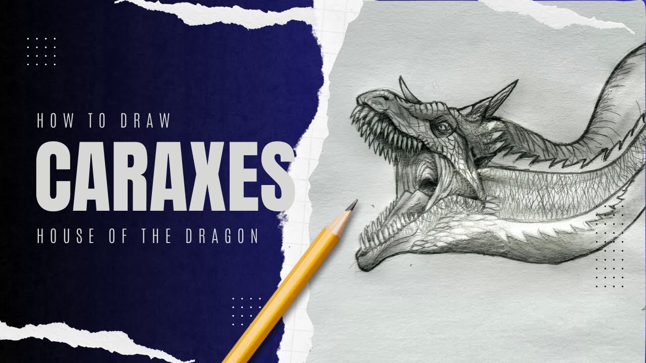 How to Draw Caraxes House of The Dragon for Beginners Step by Step ...