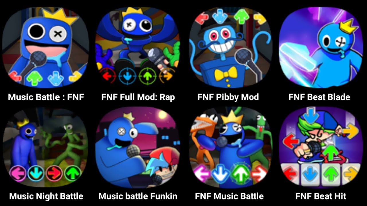 FNF Rainbow Friends, FNF Beat Blade, Rap Star Battle, FNF Pibby Mod ...