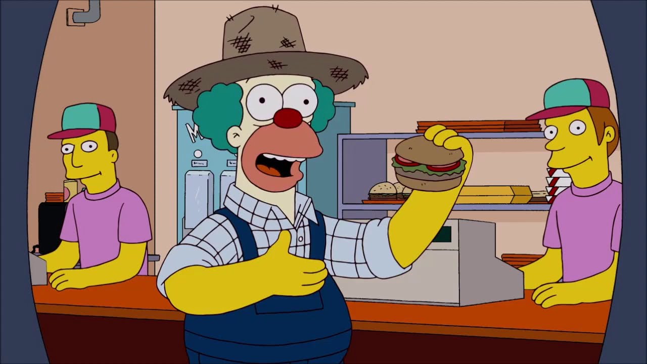 The Simpsons - Krusty Burgers "Mother Nature Burger" Commercial - YouTube