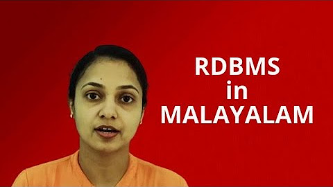 DBMS MALAYALAM - YouTube