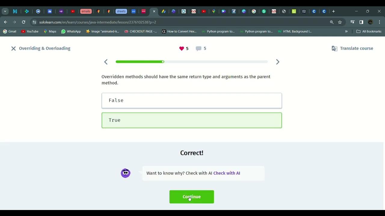 16 Overriding & Overloading | Java Intermediate | Sololearn - YouTube