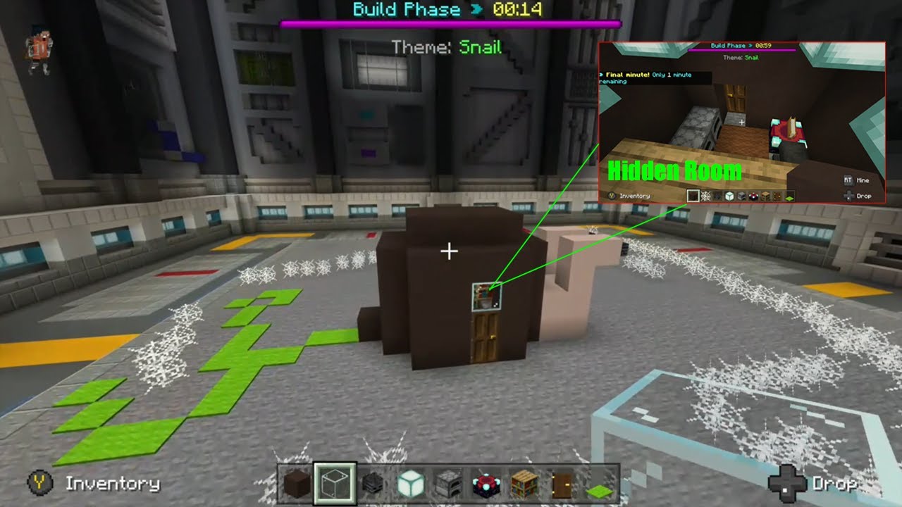 Minecraft: Build a Snail with a Hidden Room | Minecraft Snail Theme The ...
