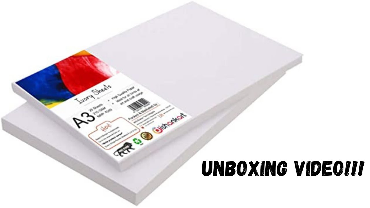 Unboxing A3 size ivory paper - YouTube