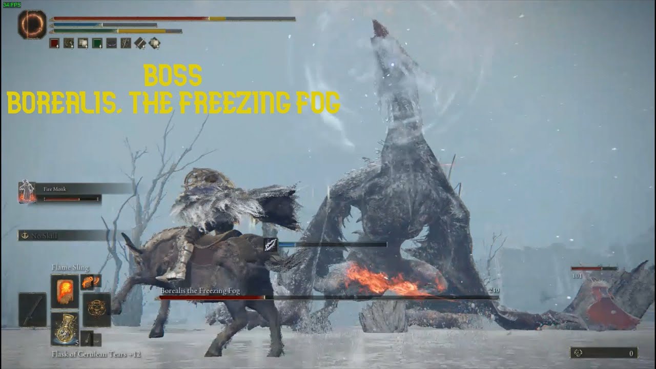 Burning the DRAGON BOSS BOREALIS, THE FREEZING FOG | ELDEN RING - YouTube