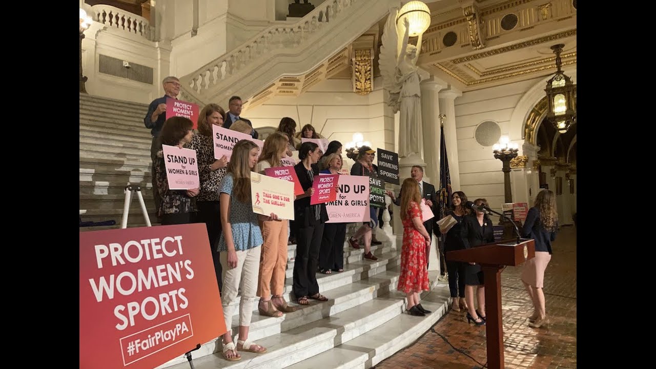 LIVE: Women's Sports Bill Rally - YouTube
