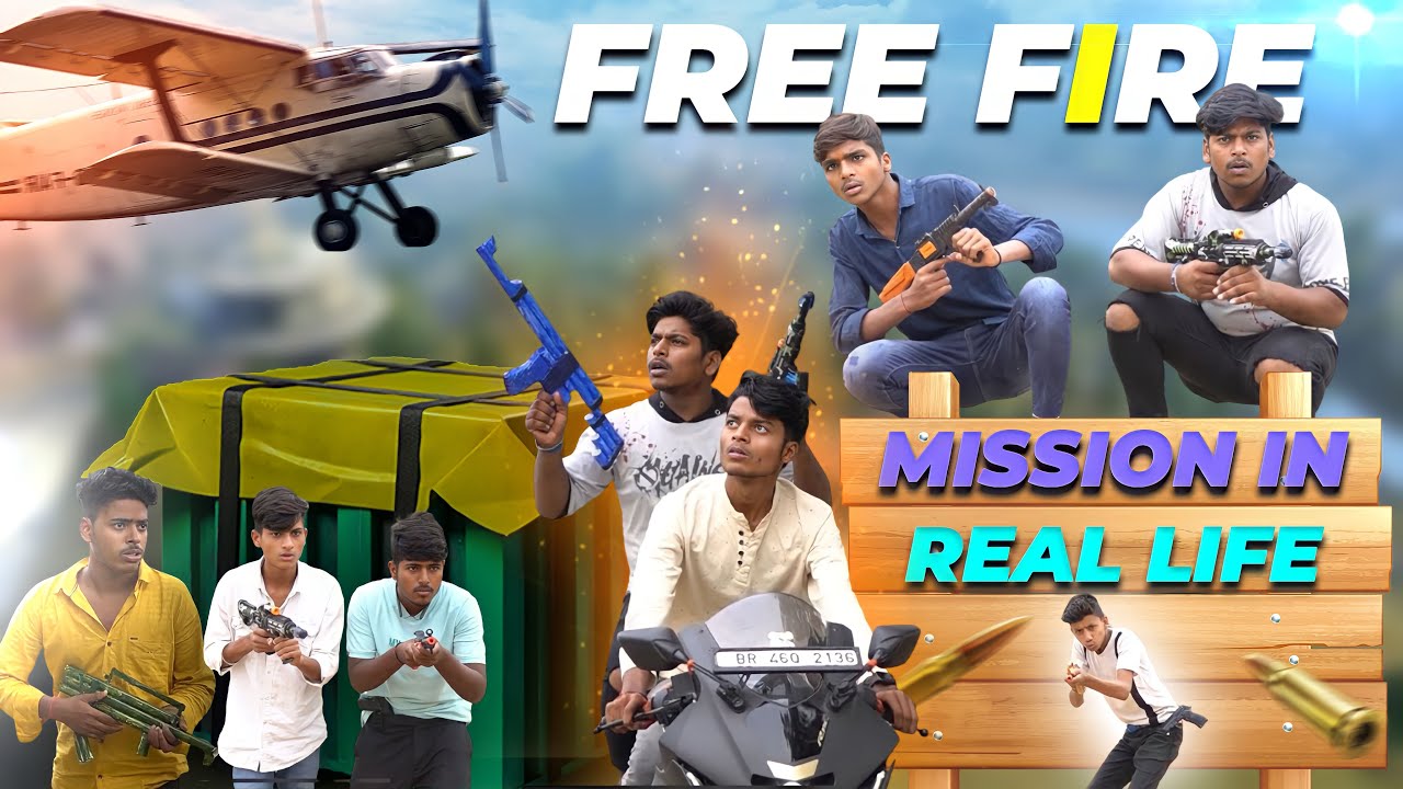 Free Fire Mission In Real Life || Funny Video | Captain Noob FF - YouTube