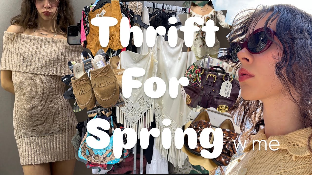 Thrifting for spring / spring style inspo & “trends” - YouTube