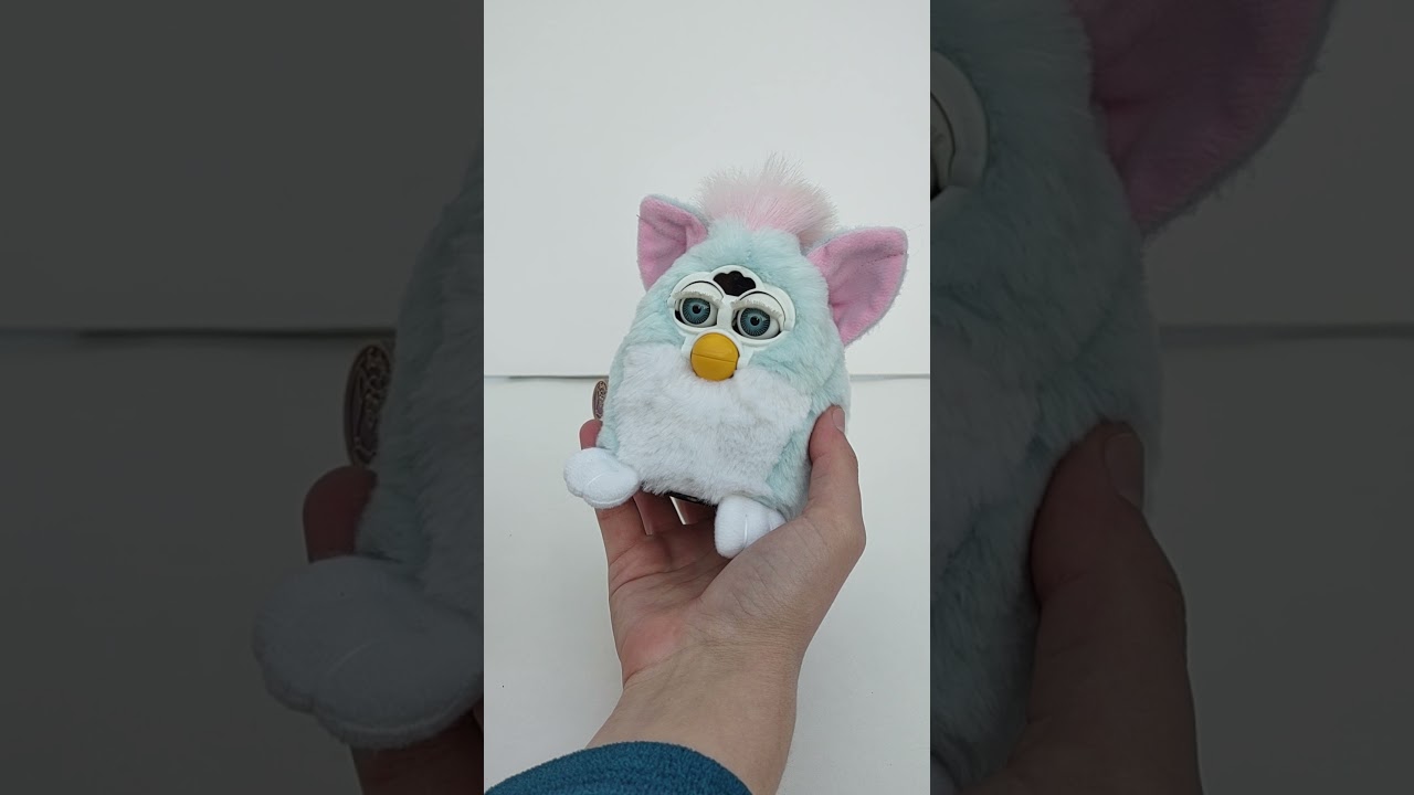 (Snorkel) Vintage 1999 Light Baby Blue Model 70-940 Furby Baby White ...