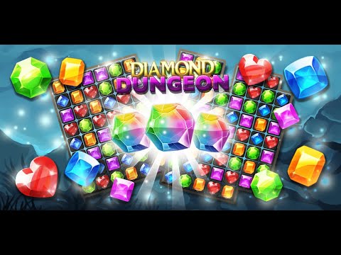 Diamond Dungeon match 3 game. Gameplay. - YouTube
