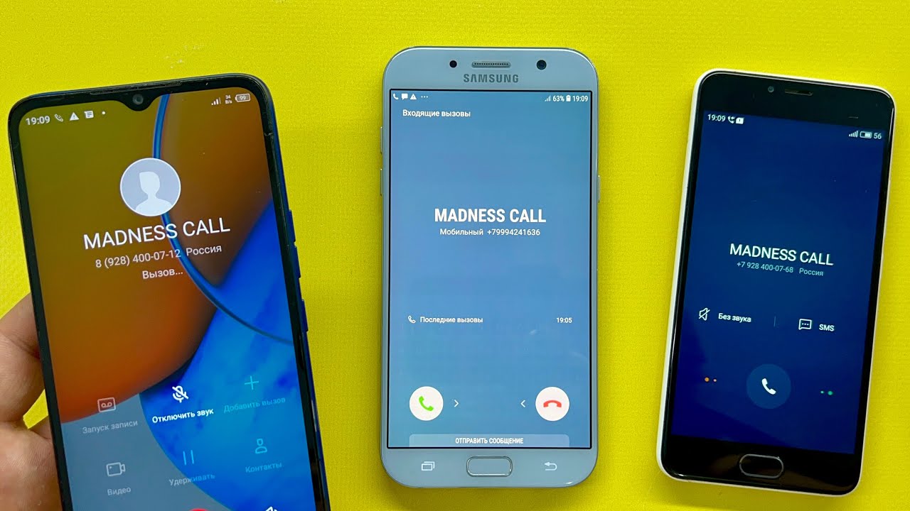 Techno POP 5 Dual Outgoing Call on Samsung Galaxy A7 vs MEIZU M5 ...