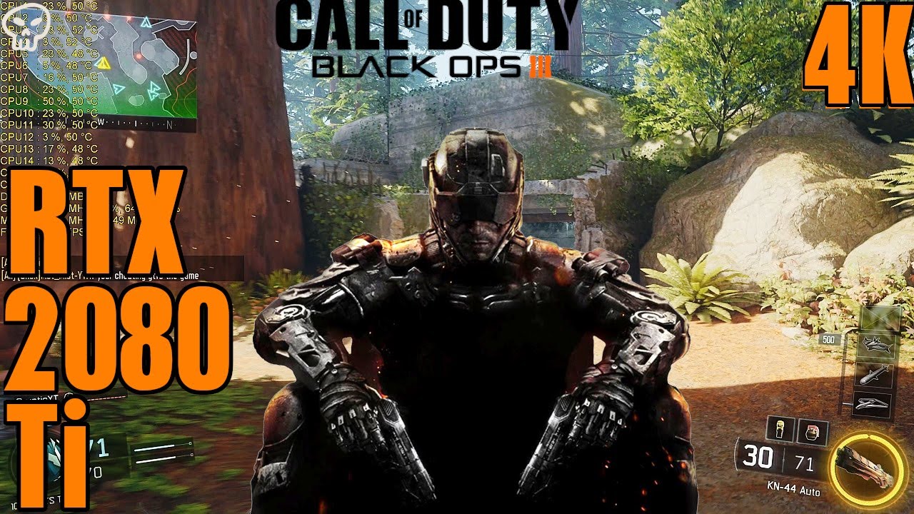 COD Black Ops 3 Rtx 2080 Ti Maxed Settings Performance 4K - YouTube