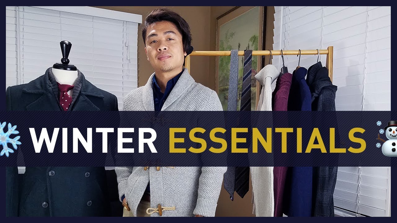 15 MEN'S WINTER ESSENTIALS and How To Wear Them - YouTube