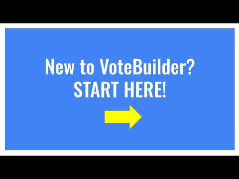 Start Here: A Quick Look at VoteBuilder