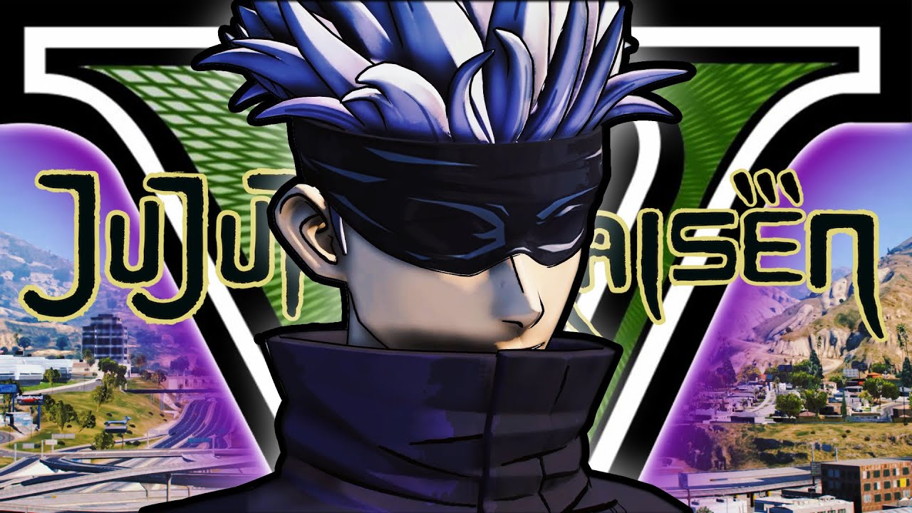 Stylish jumps for GTA 5 Gojo Satoru MOD (Jujutsu Kaisen) - YouTube