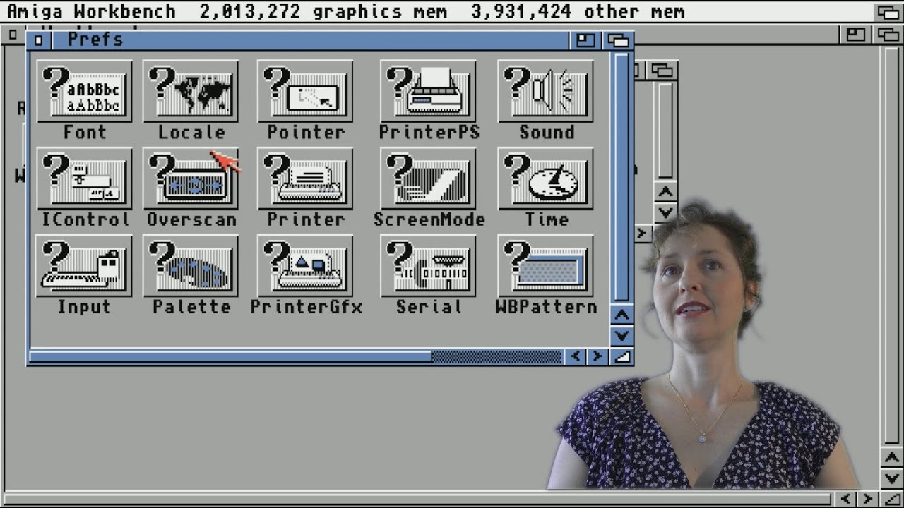 Mum Tries Out AmigaOS 3.1 (1993) - YouTube