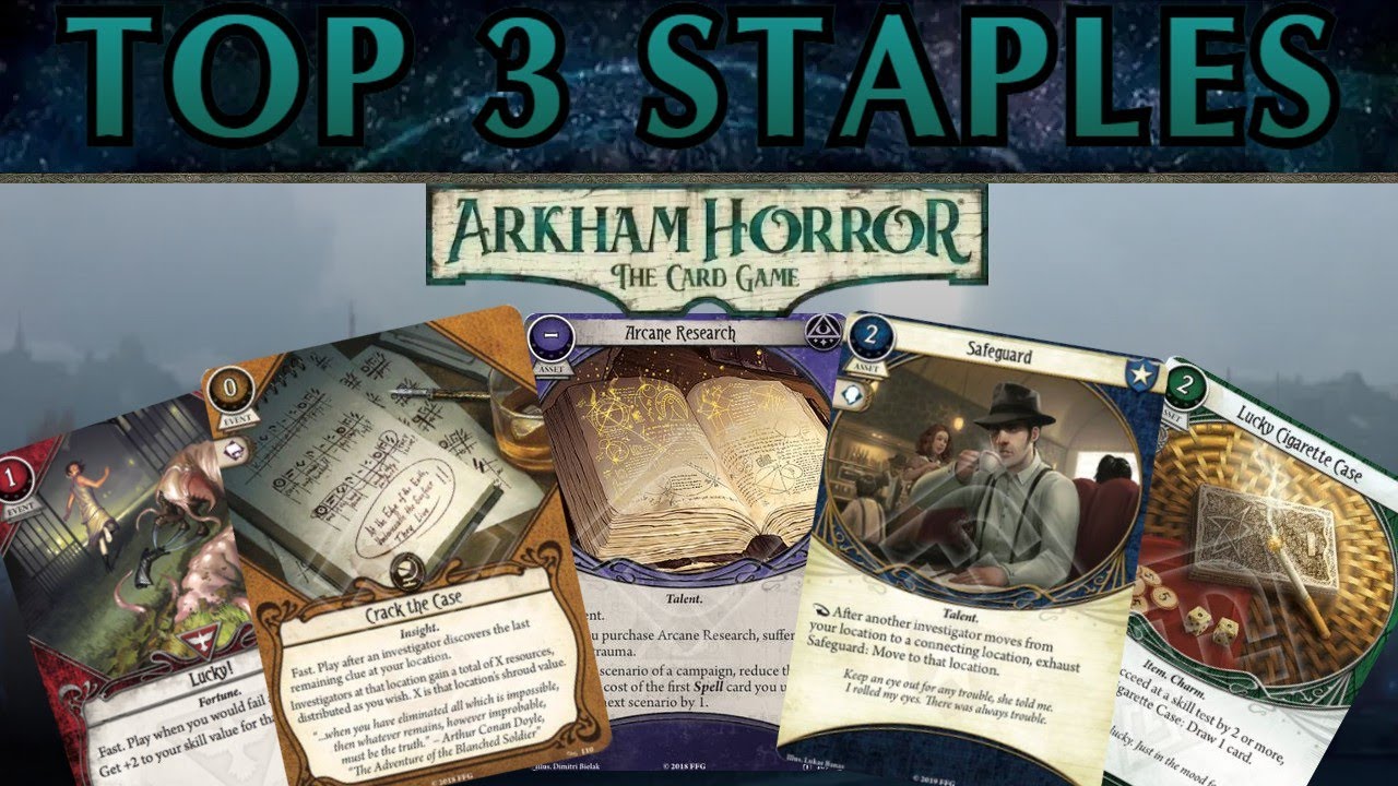 Top 3 Staple Cards for Each Class - Arkham Horror LCG Analysis - YouTube