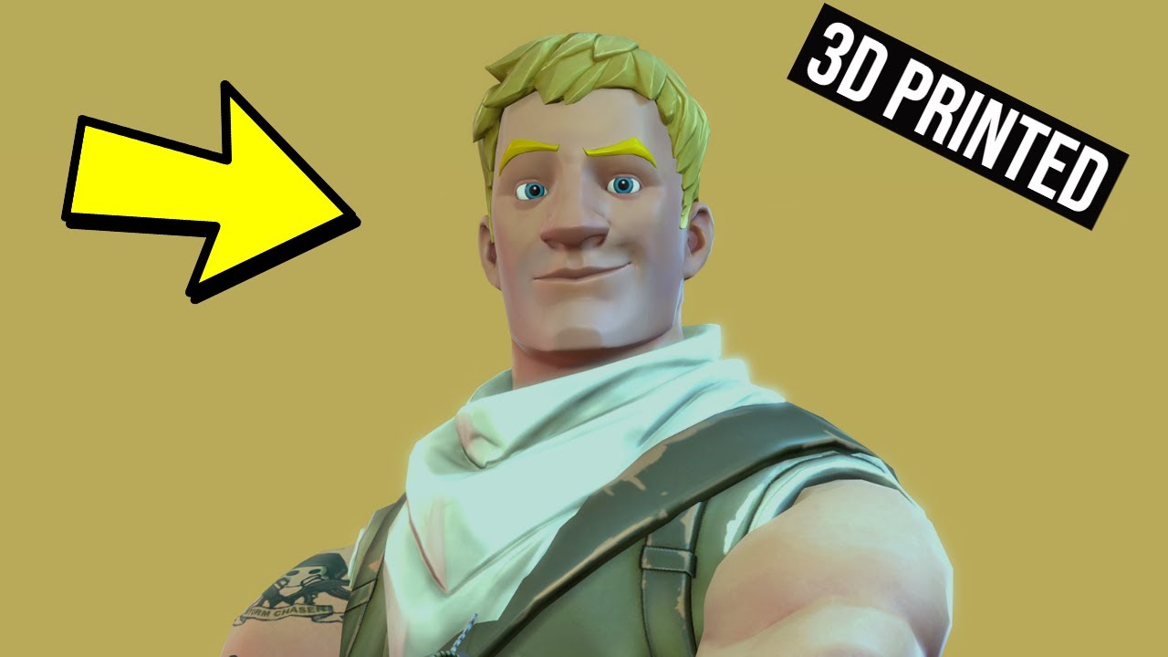 3D Printing The Fortnite Default Skin (Octo Time Lapse) - YouTube