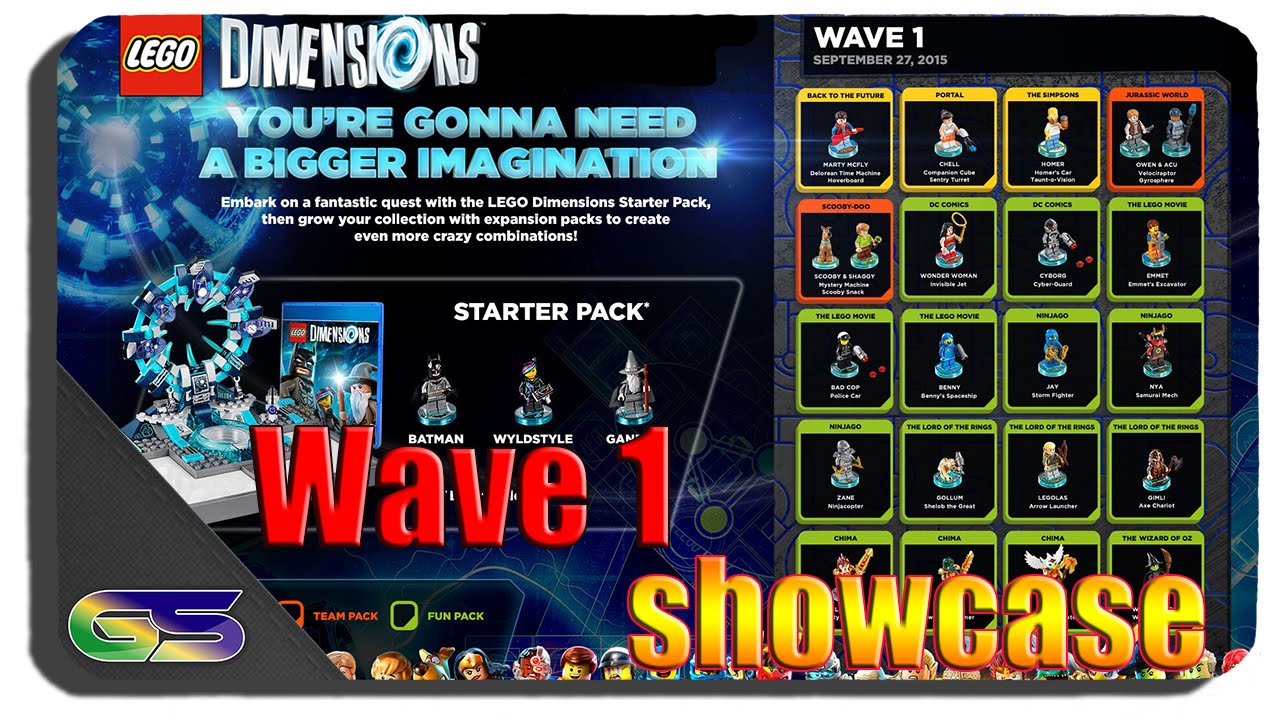 Lego Dimensions All Wave 1 Level Packs,Fun Packs, and Team Packs ...
