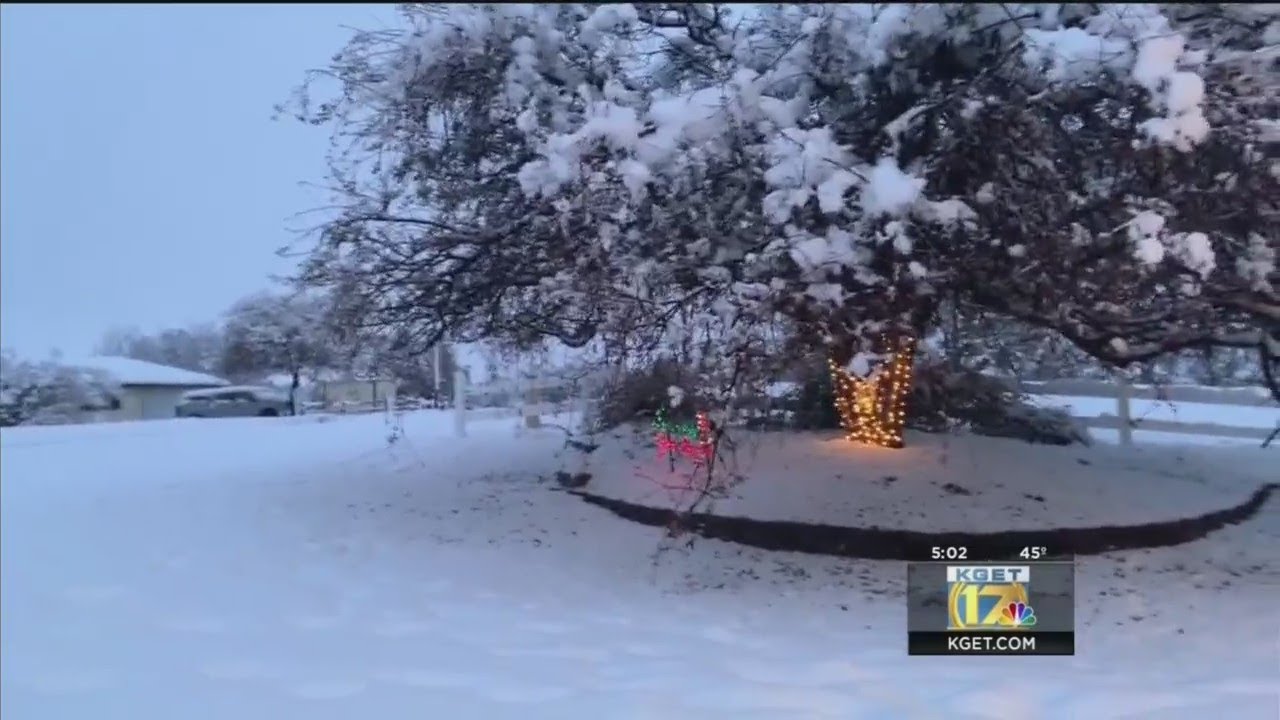 Maddie Janssen updates on snowfall in Tehachapi - YouTube