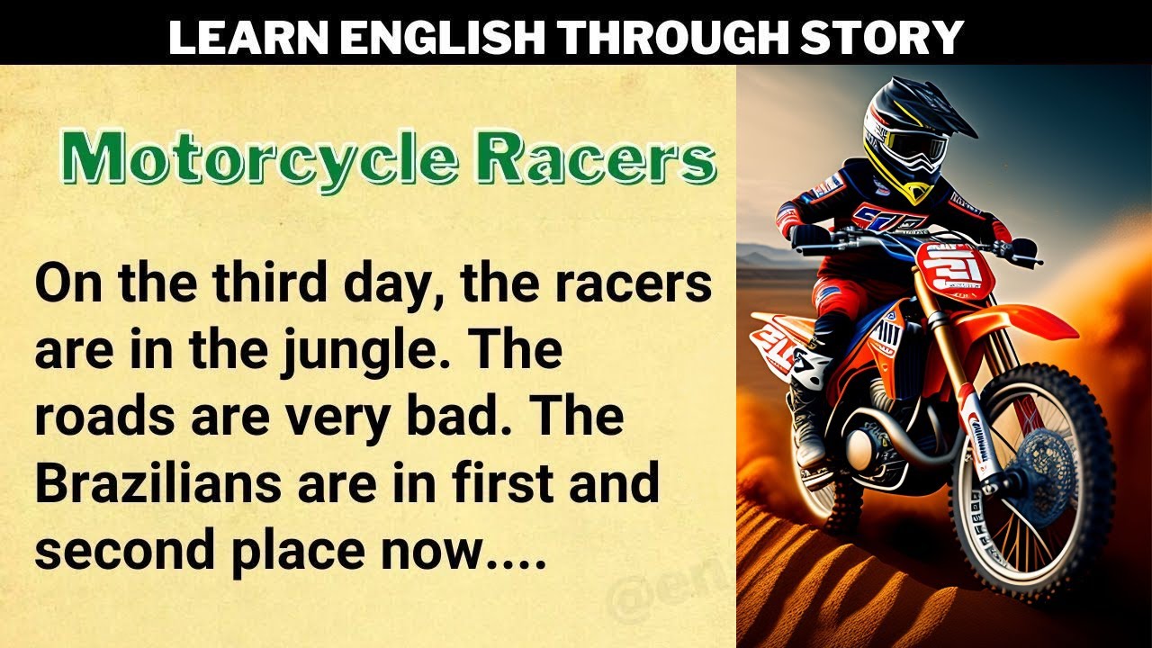 English Story - Motorcycle Racers ★ Learn english through stories ...