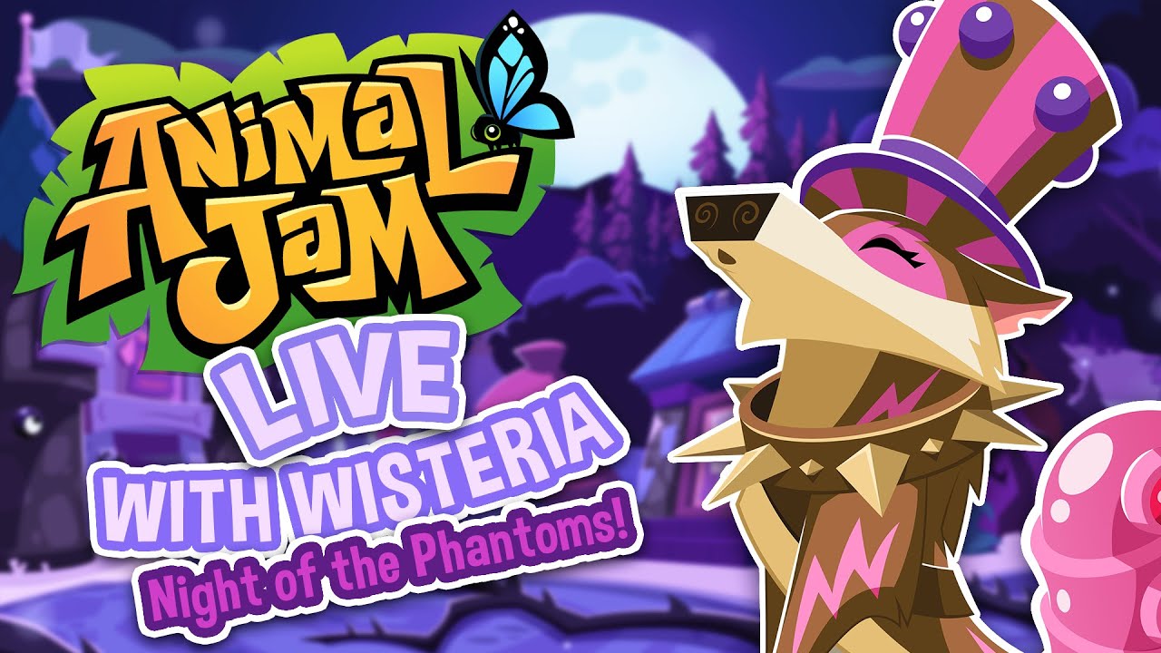 Animal Jam LIVE with WisteriaMoon - Night of the Phantoms! - YouTube