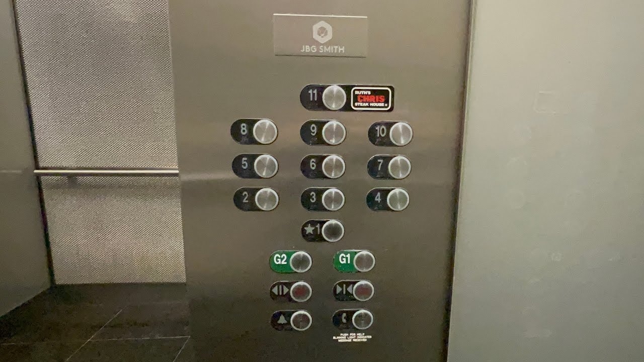 Otis Elevonic 401 Elevators at 2231 Crystal Dr, Arlington, VA - YouTube