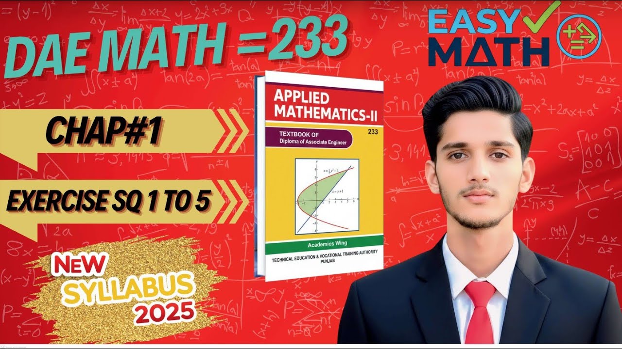 DAE Math 233 Chapter 1 | 2nd Year 2025 New Syllabus | GCT College ...
