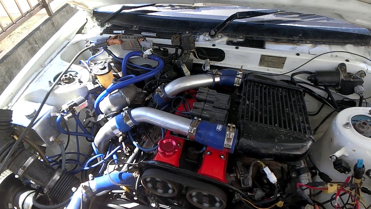 4A GZE エンジン始動 - YouTube