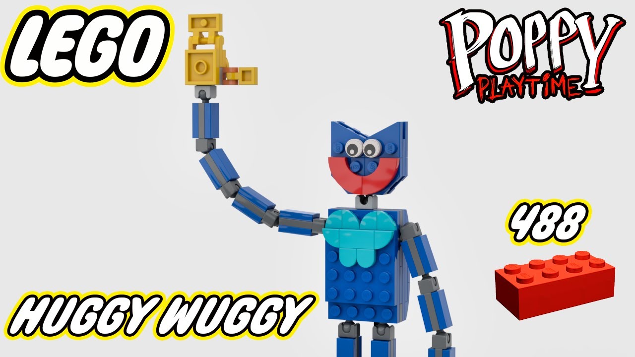 LEGO Poppy Playtime Chapter one 488 parts: Huggy Wuggy scene (4K) - YouTube