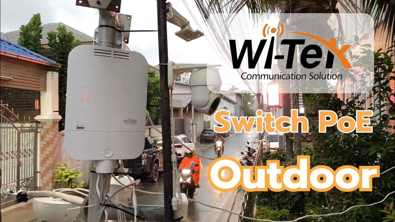 Witek : Switch PoE Outdoor สวิตช์ฮับ ติดตั้งภายนอก กันน้ำ กันฝุ่น IP65 ...