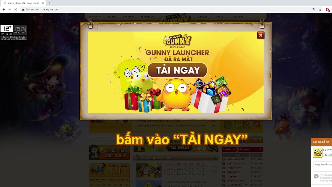 Hướng Dẫn Tải Gunny Launcher bằng 5 cú click| Gunny PC [gunny.zing.vn ...