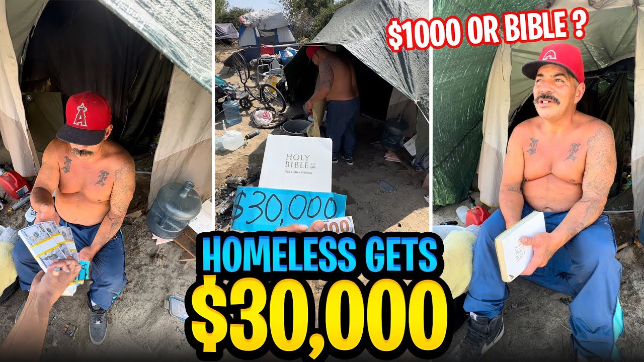 Homeless needed God in his life more than money and his story made me ...