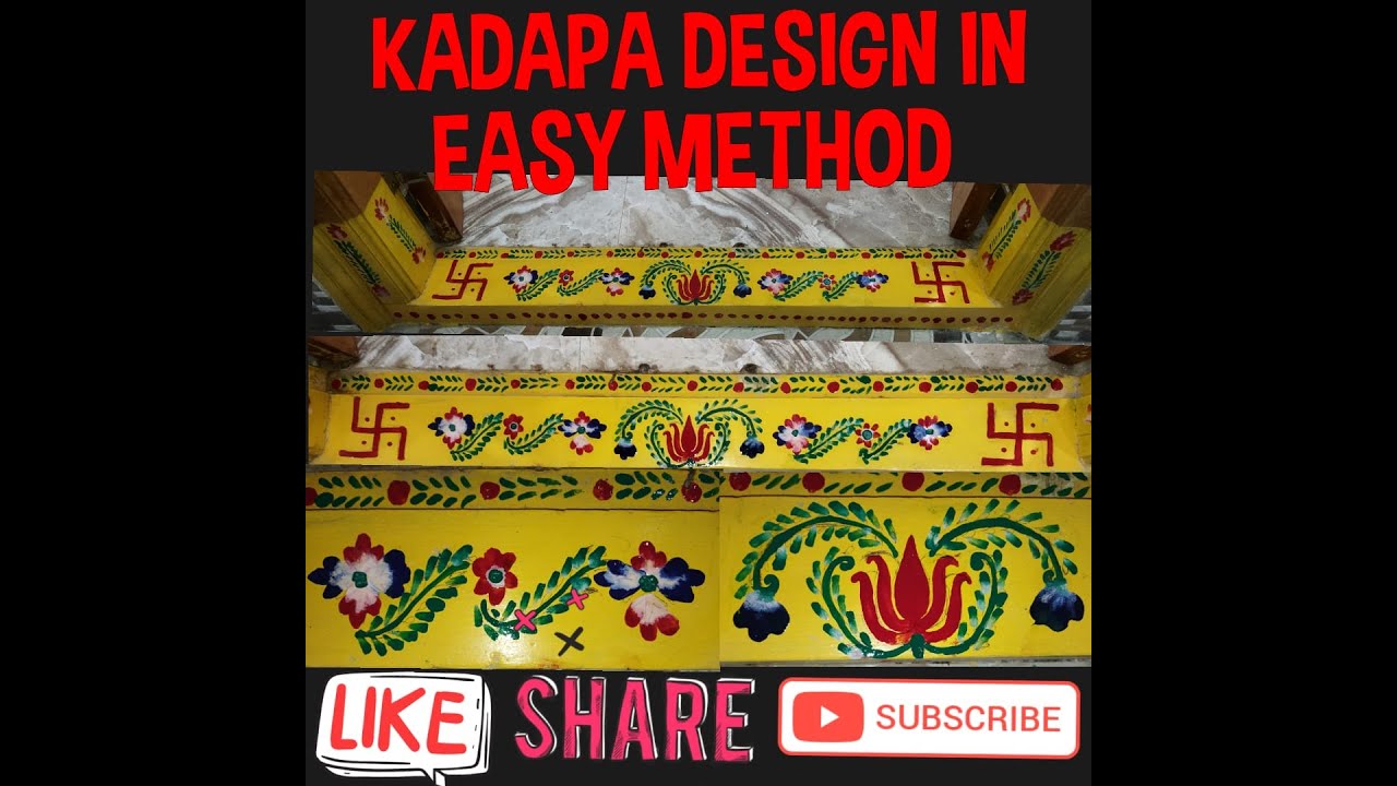 Kadapa design in easy method || Sriven Creations || - YouTube