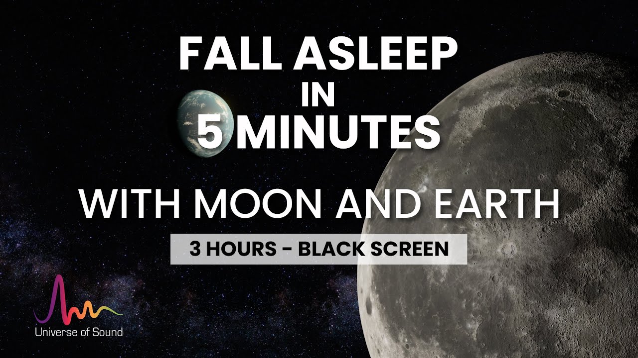 Relax and fall asleep | Earth and Moon dancing in space | Perfect ...