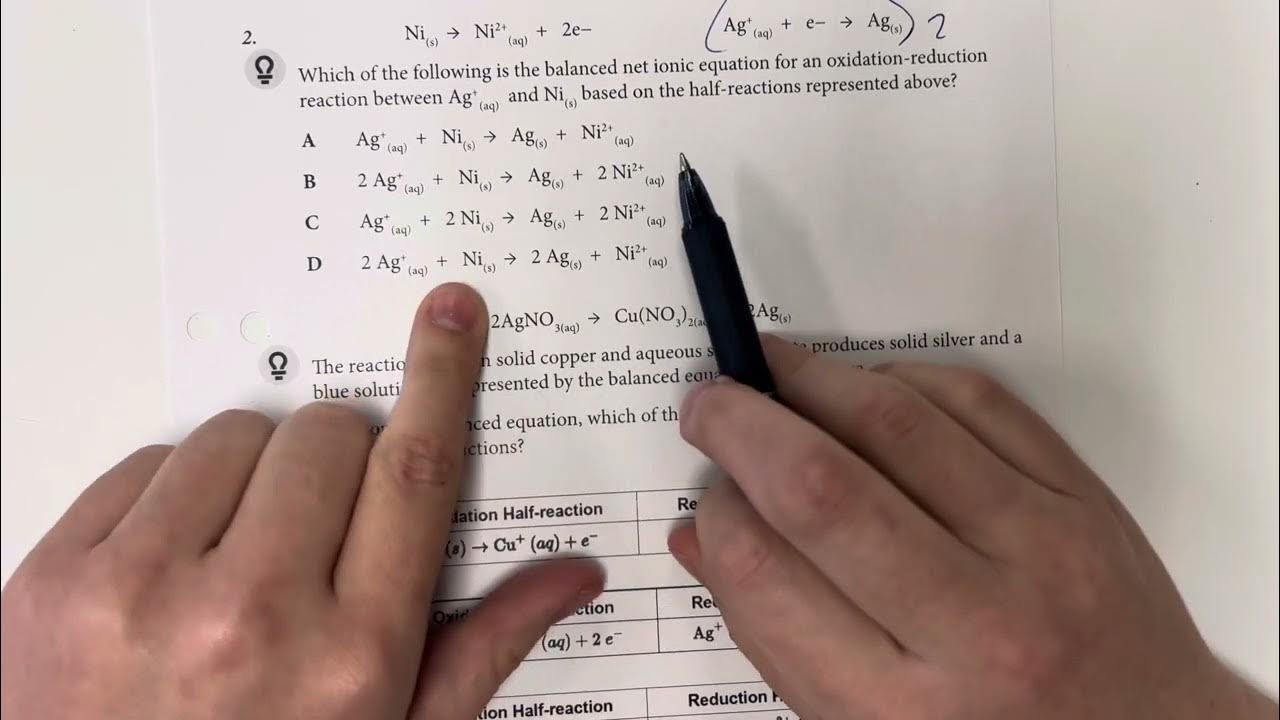 AP Chemistry Unit 4.9 Practice Problems - Redox - YouTube