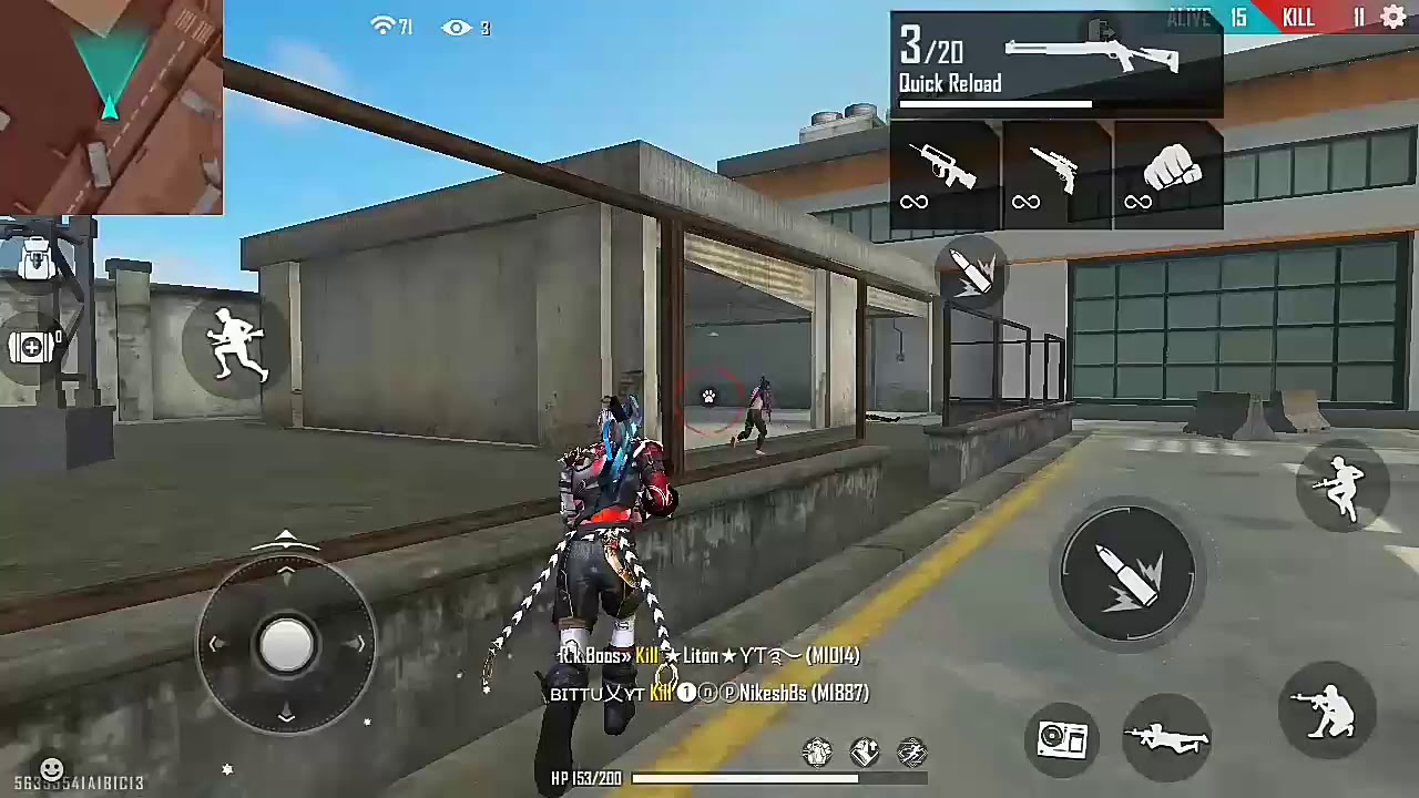 free fire head shot's / drag head shot and one shot - YouTube